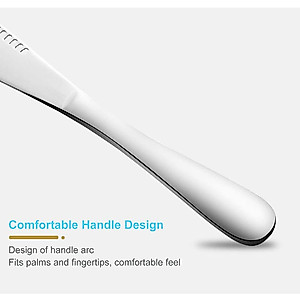 Lazooy 5 Pack Butter Spreader Knife with Holes Butter Knives & Picks Stainless-Steel Butterknives Silverware Table Dinner Knifes for Cold Butter Dessert Meat