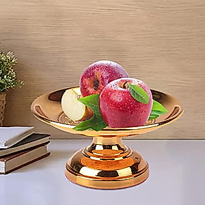 Gralara Buddhist Plate Tribute Serving Trays Dessert dish Rituals Altar Supplies, 10 inch