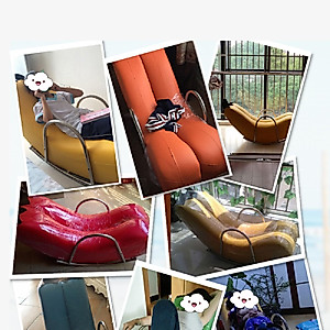 Deluxe Patio Rocking Chair, Comfortable Upholstered Rocking Chair, Weather Resistant, Stationary Rocker Shake Of 105°, Modern Lounge Chair For Front Porch, Garden, Patio, Backyard ( Color : Yellow )