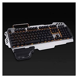 RGB Gaming Keyboard and Backlit Mouse and Het Combo USB Wired Backlit Keyboard LED Gaming Keyboard Mouse Set Het with Microphone for Laptop PC Computer Game and Work