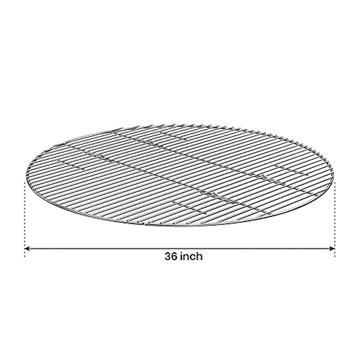 onlyfire BBQ Solid Stainless Steel Rod Foldable Cooking Grates for Grill, Fire Pit, 36-inch
