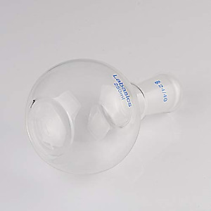 Labasics Glass 250ml Single Neck Flat Bottom Boiling Flask, with 24/40 Standard Taper Outer Joint, 250ml