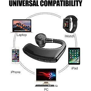 Wireless Earbuds,25 Hours Talktime Wireless Mono Bluetooth Headset with HD Microphone CVC8.0 Bluetooth Headphone Noise Reduction 270 ° Rotatable for Working/Driving