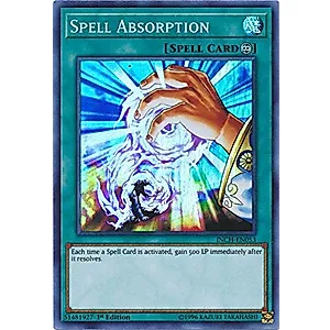 Yu-Gi-Oh! - Spell Absorption - INCH-EN053 - Super Rare - 1st Edition - Infinity Chasers