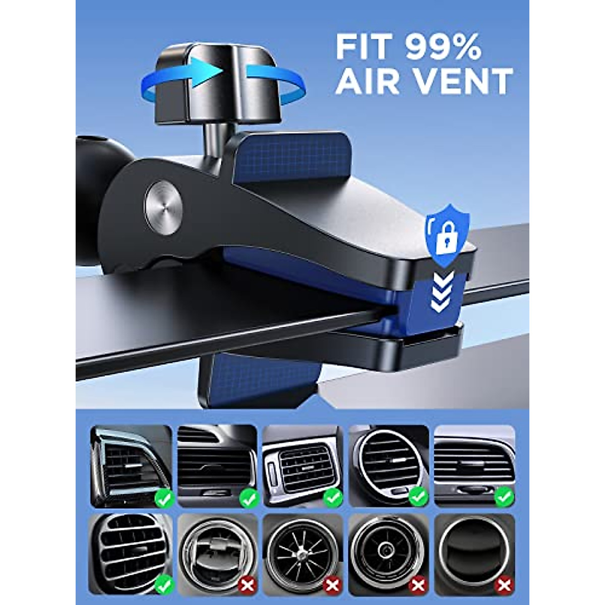 [Upgraded Version] Wireless Car Charger, 15W Qi Smart Fast Charging, JOYROOM Car Phone Holder Mount Wireless Charging, Auto-Clamping Charging Cell Phone Mount for iPhone, Samsung, Galaxy, LG, Google