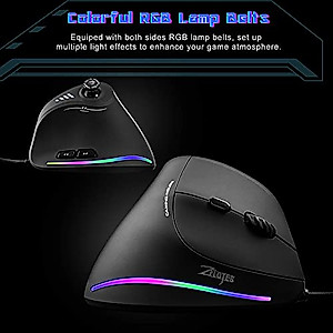 Gaming Mouse with 5 D Rocker, TRELC Ergonomic Mouse with 10000 DPI/11 ...