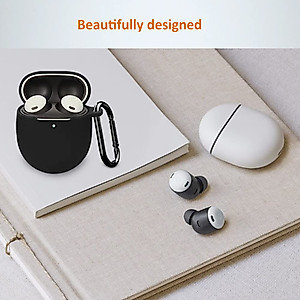 3 Pack | AutoSonic Case Designed for Google Pixel Buds Pro | Soft Silicone Material, Protective Pixel Earbuds Skin | Black, White and Green