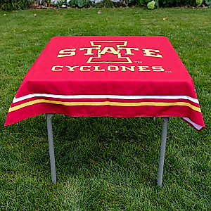 College Flags & Banners Co. Iowa State Cyclones Logo Tablecloth or Table Overlay