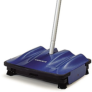 Carlisle FoodService Products 3639914 Duo-Sweeper Multi-Surface Cordless Floor Sweeper, 10" Sweeping Path