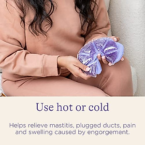 Lansinoh Therapearl 3-in-1 Breast Therapy Breast Pads Hot & Cold 2 pack - Breast Feeding Essentials Reusable Gel Cooling Pads - Postpartum Essentials Breastfeeding Compress Hospital Bag Mum Essentials