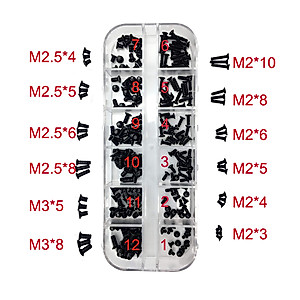 Laptop Screw Computer Screw Set M2 M2.5 M3 Replacement Screw Kit 240 Pcs