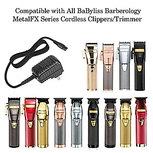 for BabylissPRO Barberology Cordless Clippers Trimmers Charger, Kaynway Professional Replacement 4V Clipper Charger Cord for BabylissPRO Barberology FX Metal Collection Clippers &Outlining Trimmer