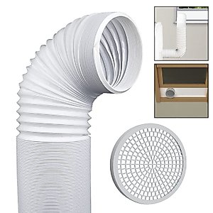 BJADE'S Air Conditioner Hose,Portable Air Conditioner Exhaust Hose 5.9" Diameter - 78" Long,Anti-Clockwise Compatible with Delonghi,Haier,LG and More