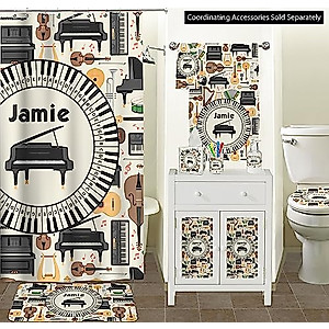 RNK Shops Musical Instruments Waste Basket - Double Sided (Black) (Personalized)