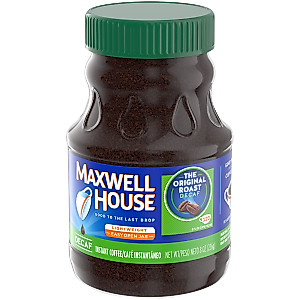 Maxwell House Decaf Original Medium Roast Instant Coffee, 8 Ounce (Pack of 3)