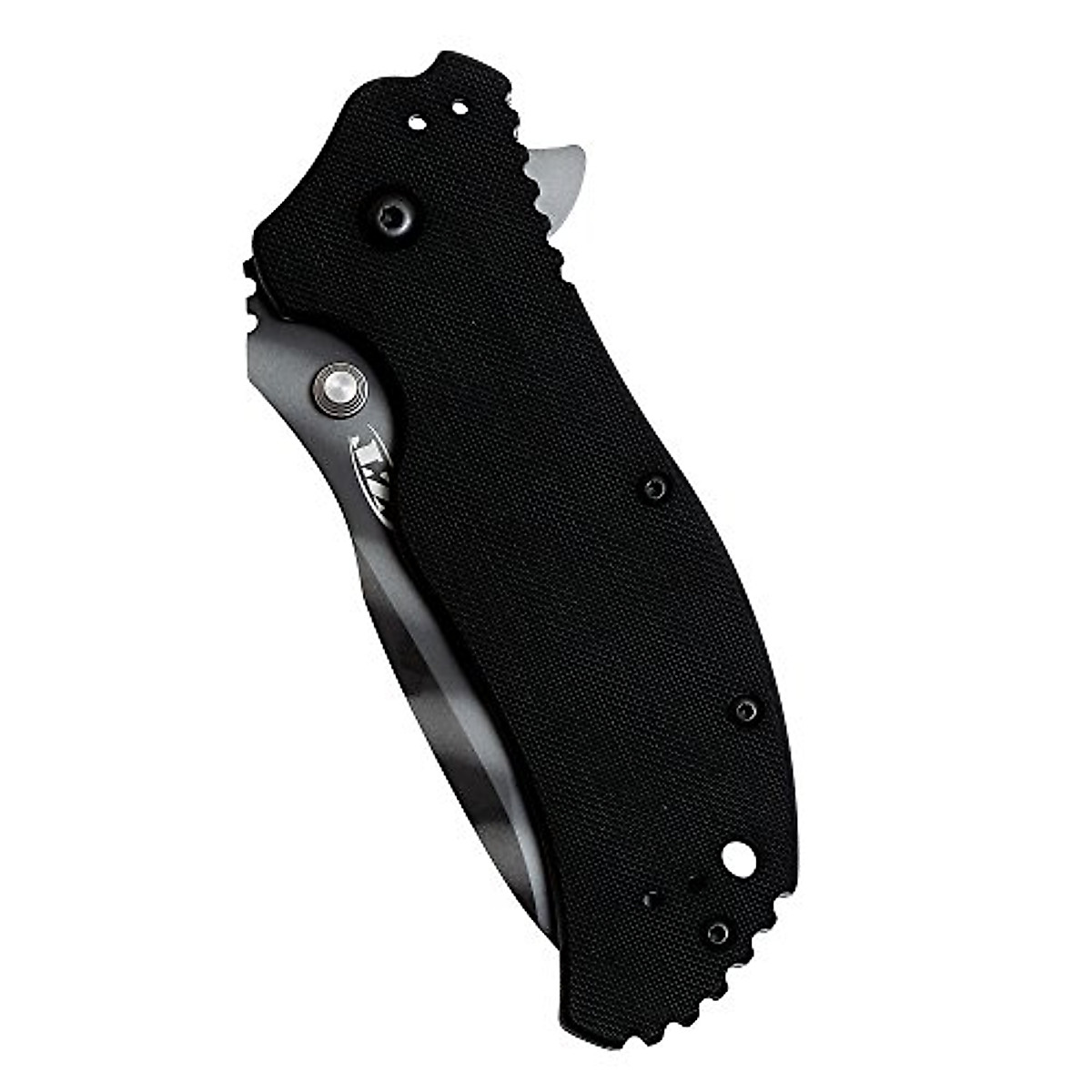 Zero Tolerance 0350TS; Folding Pocket Knife; 3.25 in. S30V Stainless Steel Blade with Tiger-Stripe Tungsten DLC Coating, G-10 Handle, SpeedSafe Assisted Opening and Quad-Mount Pocketclip; 6.2 OZ.