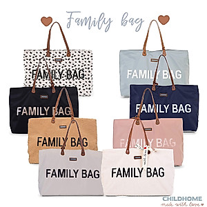 Childhome Family Bag, Baby Diaper Bag, Hospital Bag, Large Diaper Bag Tote for Baby Essential, Magnetic Closure Tote Bag