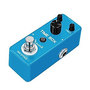 Amuzik Analog Delay Pedal Guitar Delay Effects Pedals Vintage Delay Effect with True Bypass Full Metal Shell Switching