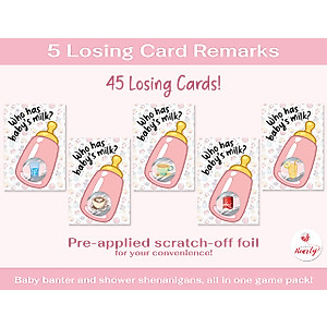 Party Hearty Baby Shower Games for Girl, 40 Emoji Scratch Off Lottery Tickets, Baby Games Ideas, Scratch Off Game, Pink