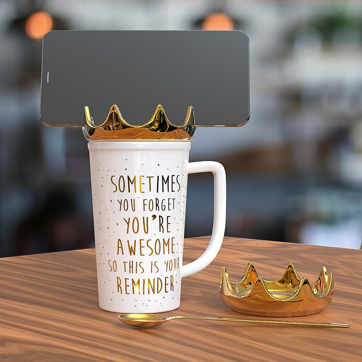 inspirational Gifts for Women, Sometimes You Forget Your Awesome Gifts, Birthday Gifts for Women, Spiritual Gifts, Birthday Gifts for Best Friend, Coworker, Grandma, Aunt, Sister, Daughter - 19 Oz Mug