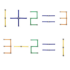 WITKA 200 Pieces Magnetic Building Sticks Block Toys, Children Intelligence Learning STEM Toys and Brain Training Set for Kids and Adults