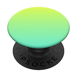 Simple Solid Color Chic Lime Green Turquoise Ombre Design PopSockets Swappable PopGrip