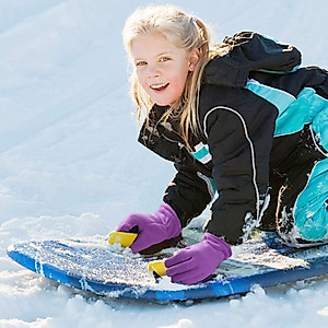 OZERO Winter Waterproof Gloves for Men: Women Gloves for Running Touchscreen - XS Size & Purple