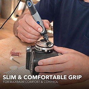 Dremel 2050-15 Stylo+ Versatile Craft Rotary Tool, Wood Carving Detail Tool, Perfect for Glass Etching, Leather Burnishing, Jewelry Making, Polishing, Woodworking and More Craft Projects , Gray