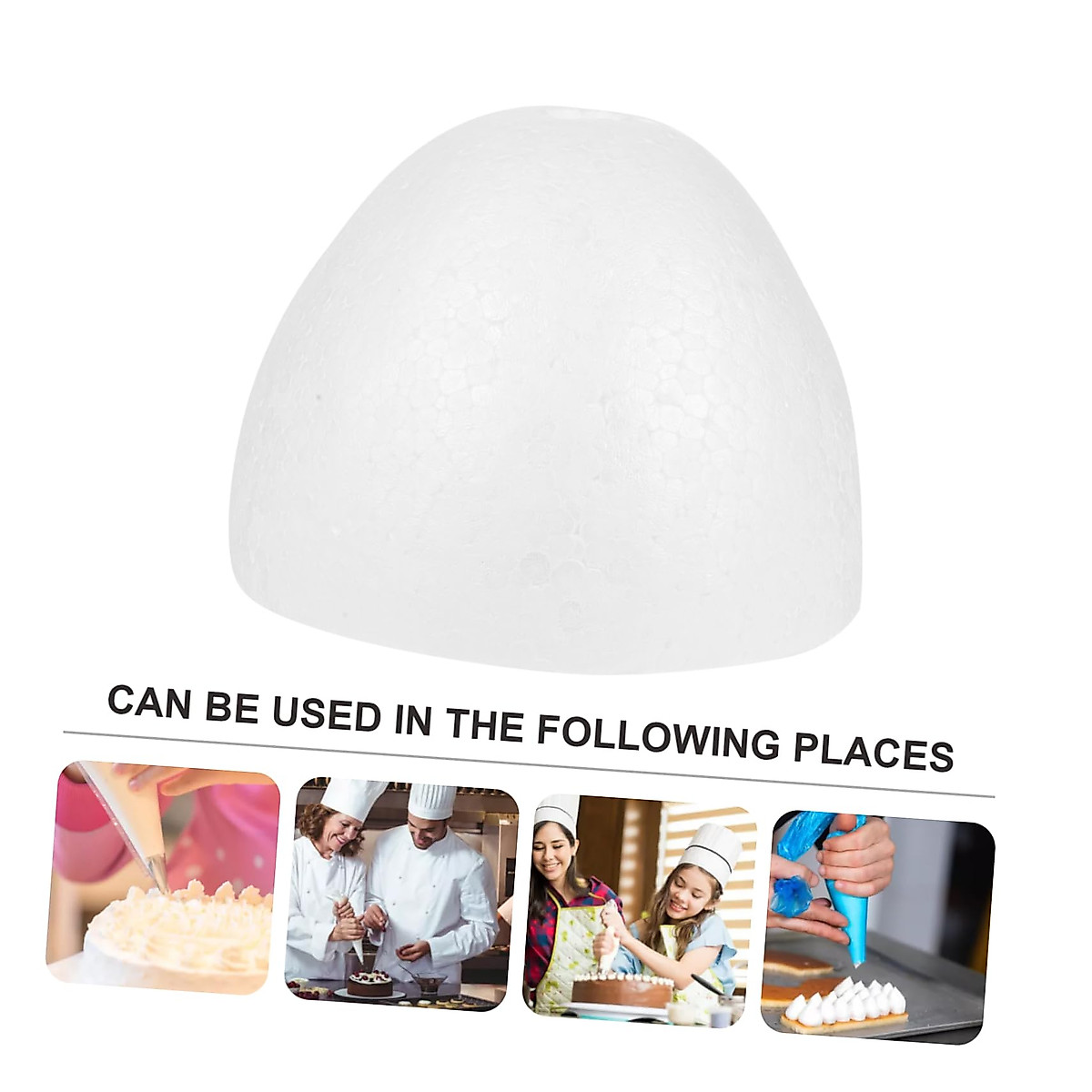 Garneck 3 pcs Cake Model Cake Decorating Round Cake Pans Wedding Decor Cake Dummies Trays Decorative Sports Decor Flower Decorations Athletic Dress Dome Template