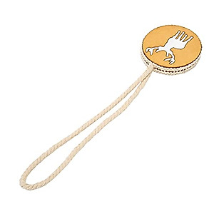 2PCS Magnetic Curtain Tieback Wooden Window Treatment Holdbacks Magnetic Curtain Holdback Decorative Curtain Tie Backs for Curtains Modern Rope Tiebacks for Drapes