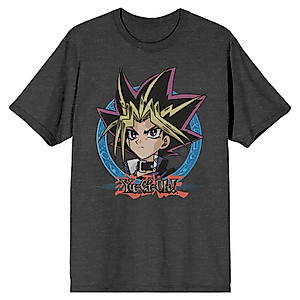 Bioworld Yu-Gi-Oh Grey T-Shirt ,Gray ,Large