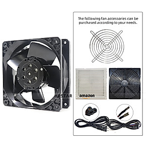 HRSTAR for ebmpapst 4650N AC 230v 120 X120 X38MM All Metal High Temperature Resistant Axial Cooling Fan