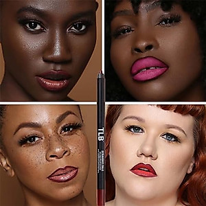 The Lip Bar | Straight Line Lip Liner | Vegan & Cruelty Free | Straight Talk - Burgundy