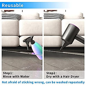 WHALE STORE 8 Packs Acrylic Couch Blocker, Transparent Under Bed Blocker 15.74" L x 3.14" H for Prevent Things from Getting Under The Furniture Comes with Strong Tape for Hard Surface Floors Only