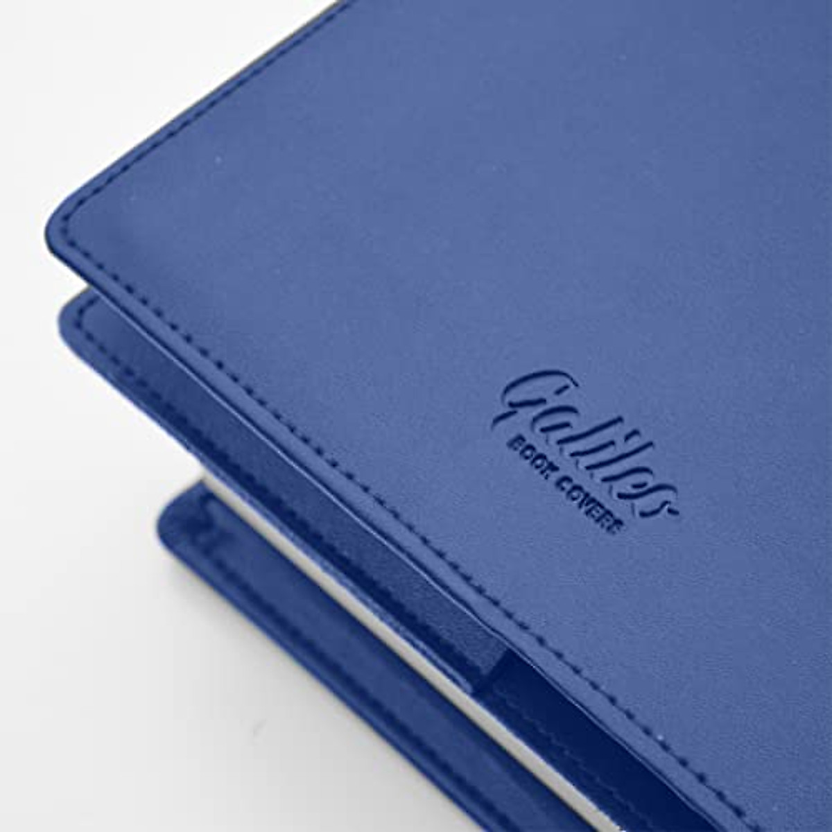 Genuine Leather Double AA Big Book Cover & 12 Steps & 12 Traditions | Medallion Holder | by Galileo | Perfect Gift | Alcoholics Anonymous (Genuine Leather, Navy Blue)