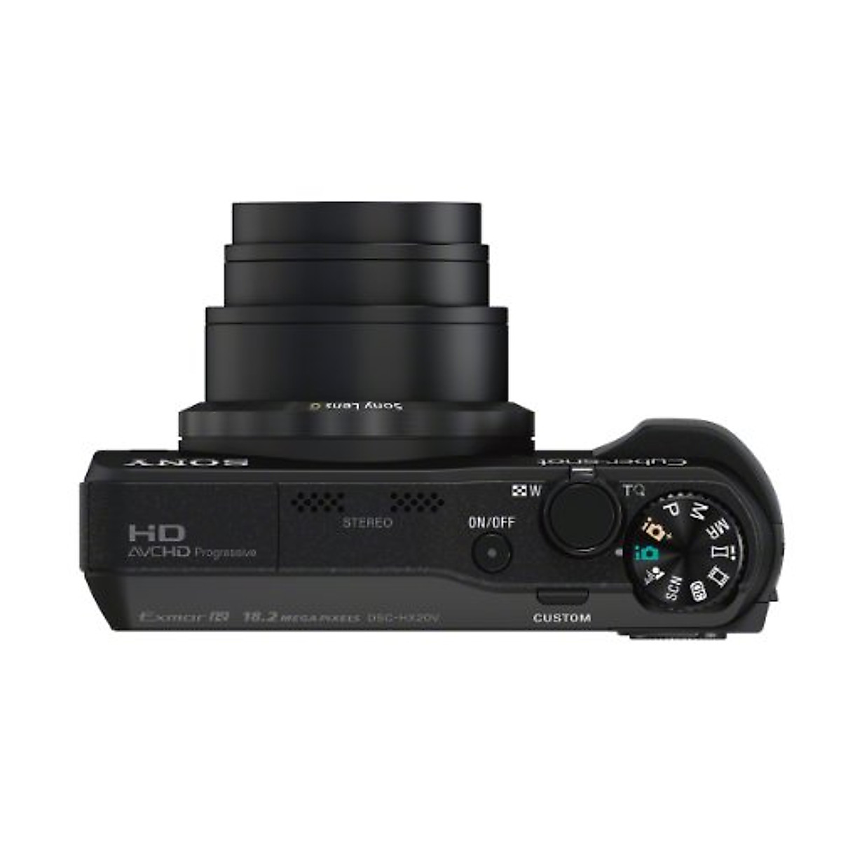 Sony Cyber-shot DSC-HX20V 18.2 MP Exmor R CMOS Digital Camera with 20x Optical Zoom and 3.0-inch LCD (Black) (2012 Model)