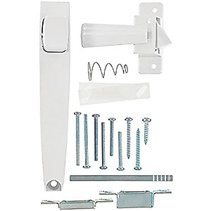 Wright Products - Tie Down Push Button Door Latch for Screen and Storm Doors, White