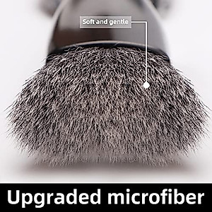 Jerbor 2Pack Double Head Brush for Car Clean,2 in 1 Car Duster for Detailing Interior,Car Air Vents Dashboard Screen Clean Brush