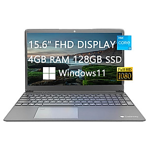 Gateway 2023 Newest Upgraded Laptops for College Student & Business, 15.6 inch FHD Computer, 11th Gen Intel Core i3-1115G4, 4GB RAM, 128GB SSD, Fast Charge, Webcam, Windows 11, LIONEYE HDMI Cable