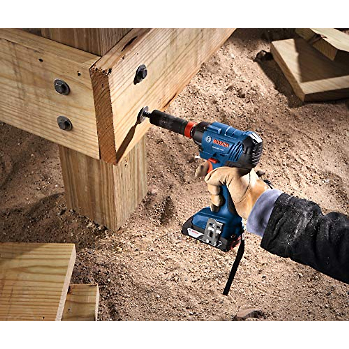 BOSCH GDX18V-1600B12 18V 1/4 In. and 1/2 In. Two-In-One Bit/Socket Impact Driver Kit