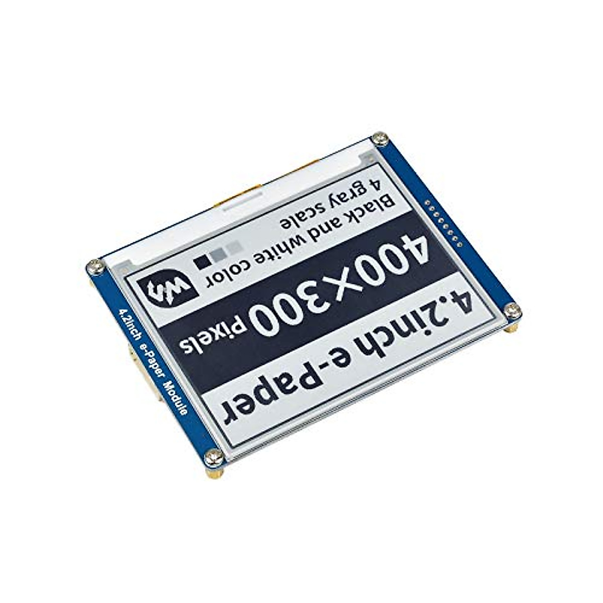 Waveshare 4.2inch E-Ink Display Module Compatible with Raspberry Pi 5/4B/3B/Zero/Zero W/Zero 2W/Pico/Pico W/Pico WH, 400x300 Resolution SPI Interface