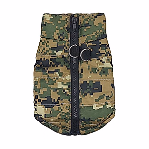 HonpraD Dog Pet Cloth Vest for Small Dogs Pet Coat Dog Winter Dogs Camouflage Cloth Cloth Fashion Jacket Winter Dog Pet Clothes Puppy Clothes Girl Size Medium