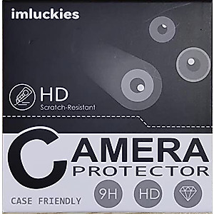 imluckies for iPhone 14 Pro/iPhone 14 Pro Max Camera Lens Protector Bling, HD Tempered Glass Diamonds Lens Screen Protector Individual Alloy Metal Ring, Glitter Purple