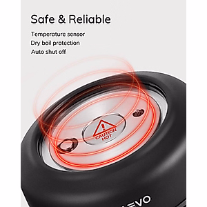 AEVO Milk Frothing Machine, Automatic Electric Milk Warmers and Foam Maker, Dishwasher Safe Detachable Pitcher, Milk Steamer and Frother, 4 Modes for Lattes, Cappuccinos, Hot Chocolate, and More