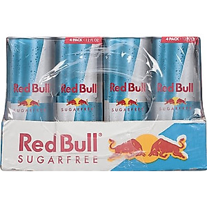Red Bull Sugar Free Energy Drink, 12 Fl Oz, 24 Cans (6 Packs of 4)