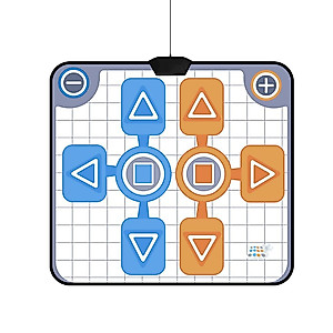 Tihebeyan Double Person Dance Mat, Non-Slip Dancing Pads Suitable for NGC Game Wii Console