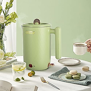 Small Electric Kettle,Retro Electric Kettle Stainless Steel Double Wall Electric Kettle with Automatic Shut Off, for Tea and Coffee (BPA free)