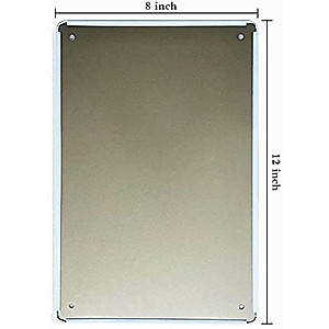 shvieiart 8 X 12 Metal Signs - Playboy Bunny Vintage Look Metal Tin Poster