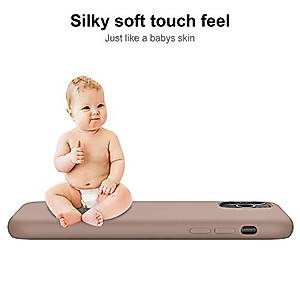 DEENAKIN iPhone 11 Pro Max Case with Screen Protector,Soft Flexible Silicone Gel Rubber Bumper Cover,Slim Fit Shockproof Protective Phone Case for iPhone 11 Pro Max 6.5" Light Brown