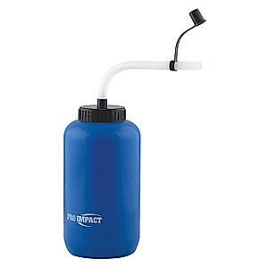 Pro Impact Squeezable Water Bottle Bendable Long Straw - LDPE BPA Free Plastic - Hydration for Baseball Hockey Gym MMA Yoga Boxing Cycling Softball Football Lacrosse (35.5 Oz.)